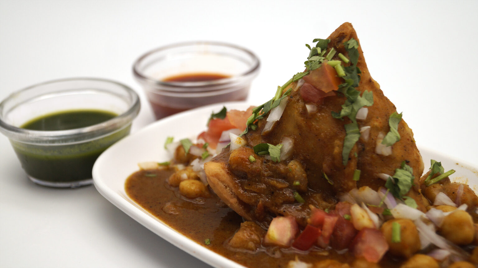 SAMOSA CHAAT - Mithaiwaalas - Indian Sweets, Snacks & Bakers in Abu Dhabi